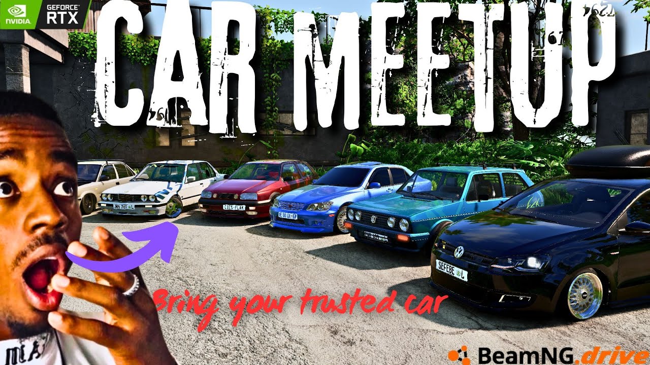 Stance Car Meetup Show | BeamNG Drive steering wheel gameplay Season 2 ...