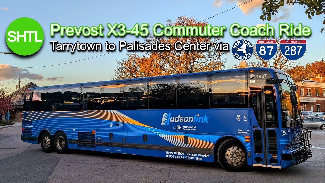 Hudson Link SHTL Bus Ride: 2018 Prevost X3-45 Commuter Coach R828 from ...