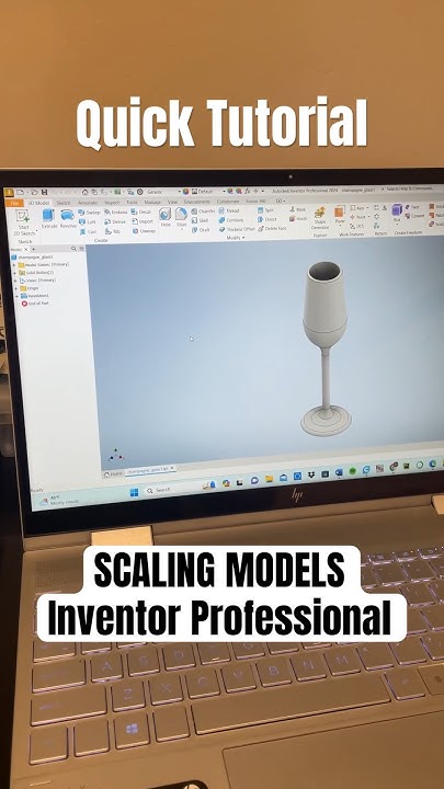 How to Scale Model in Inventor Professional 2024 - YouTube