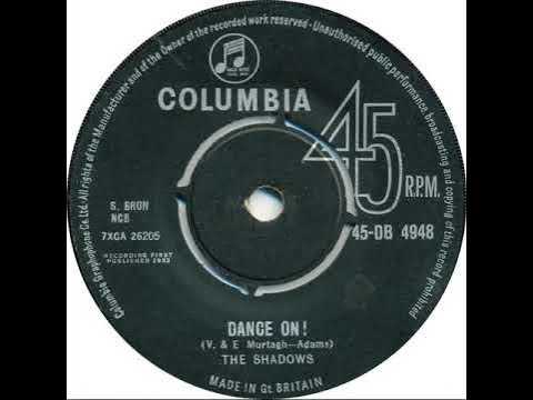UK New Entry 1962 (265) Shadows - Dance On! - YouTube