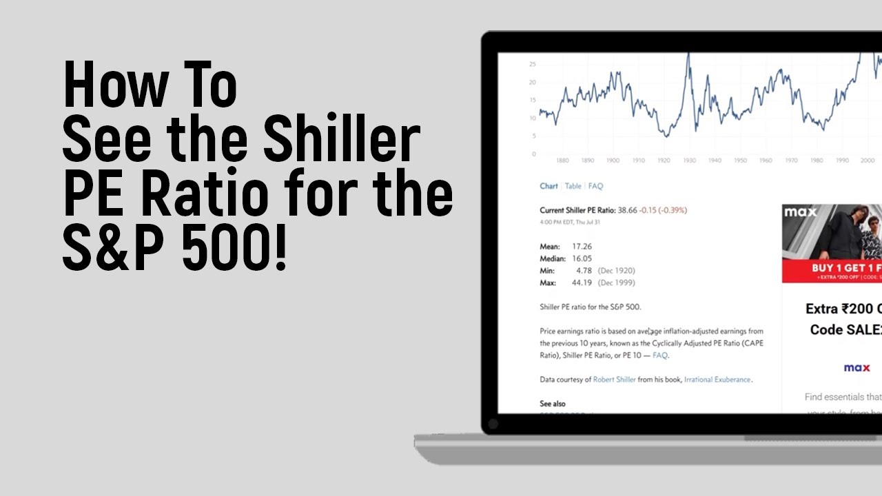 How to See the Shiller PE Ratio for the S&P 500 [easy] - YouTube