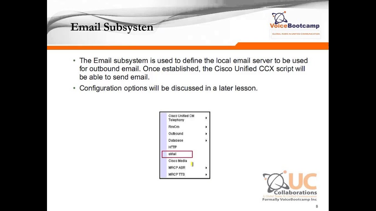 Cisco Unified CCX 9.0 - Chapter 5 Overview of UCCX Subsystem - YouTube