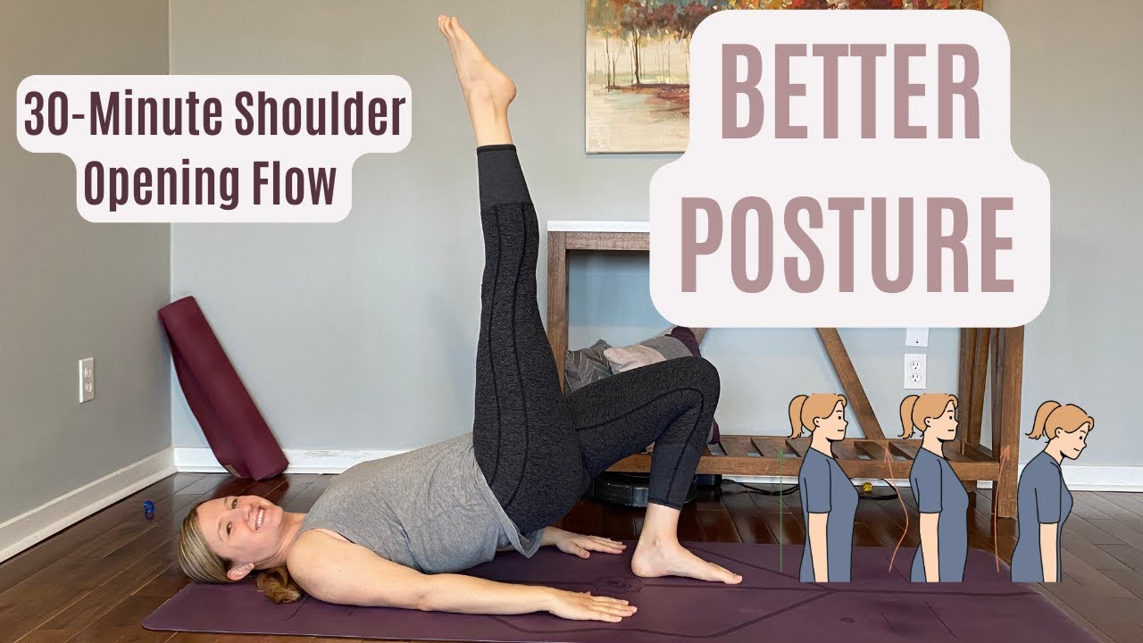 30 Minute Shoulder Opening Vinyasa Yoga - YouTube