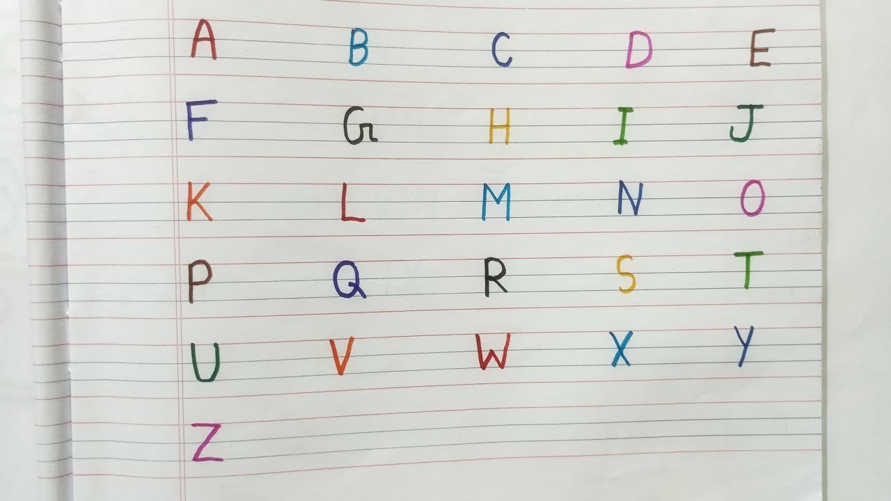 English Capital letters / learn how to write capital letters / abc ...