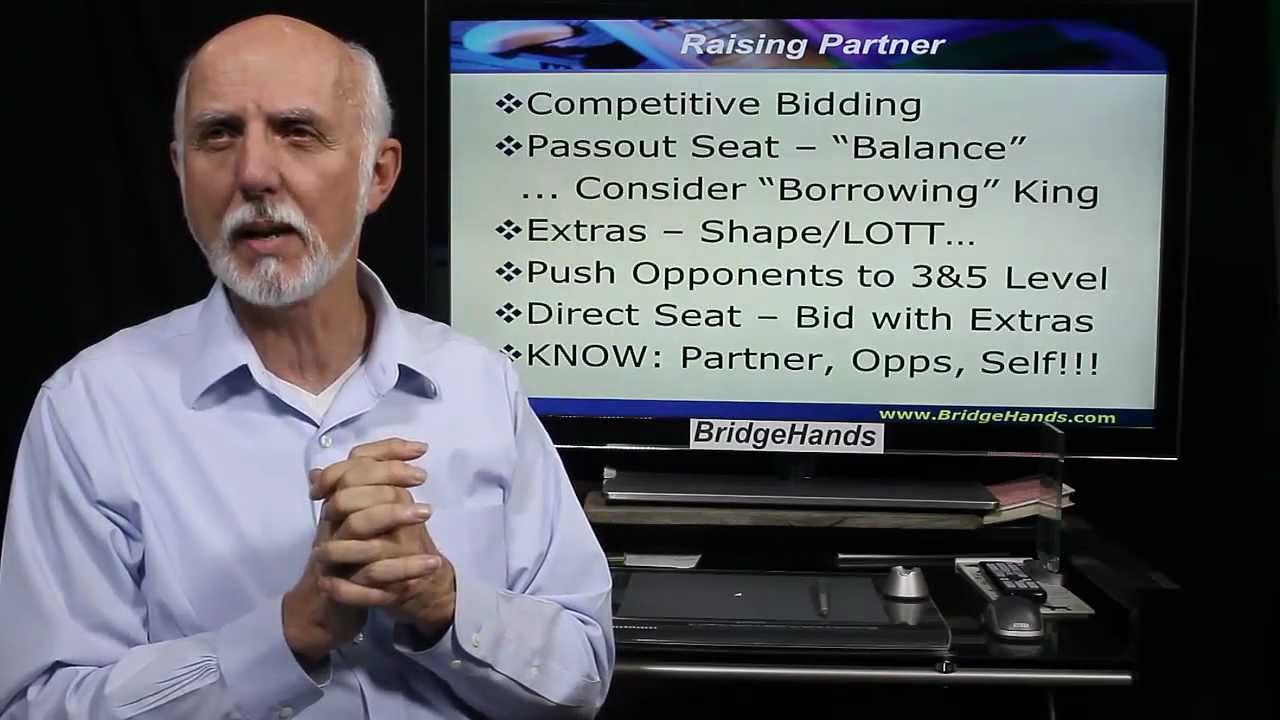 Freebid in Competition - Duplicate/Contract Bridge, BridgeHands ...