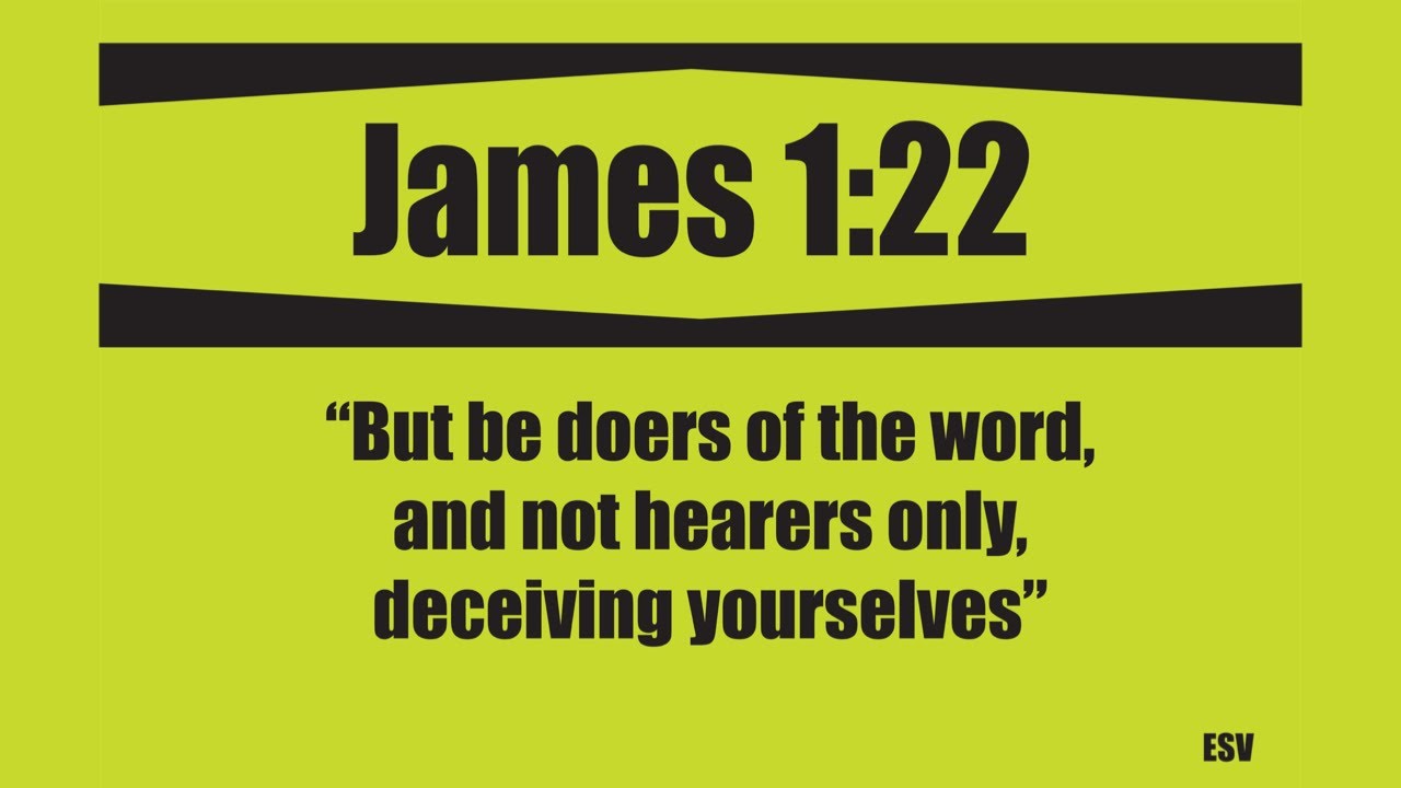 James 1:22 Memory Verse For Kids With Hand Motions | The Simon Says of ...