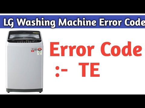 Lg Washing Machine Error Code | Lg Washing Machine Error Code Te