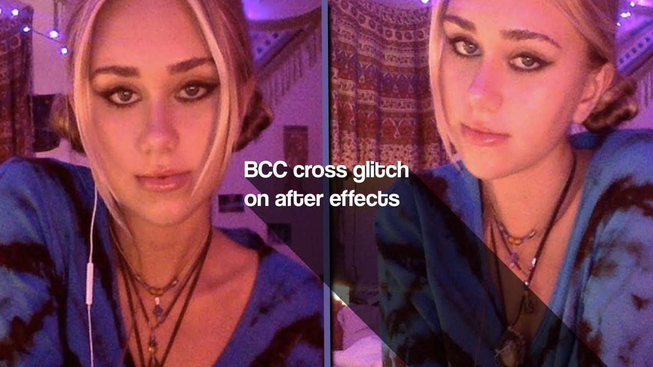 BCC cross glitch tutorial after effects - YouTube