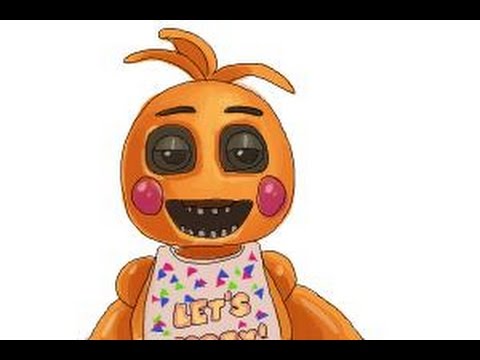 How to draw Toy Chica from Five Nights at Freddys - YouTube