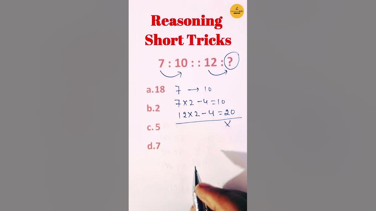 Reasoning Tricks💐 Reasoningquestions Maths Logicalreasoning Mathstricks Logicallreasoning