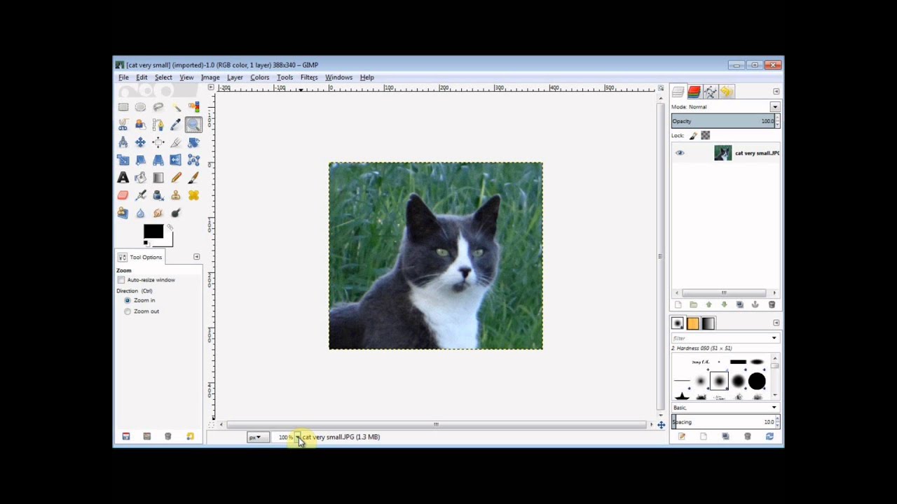 gimp 2.8 single window mode workspace - YouTube