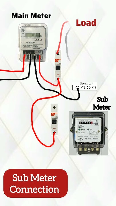How to do Sub-Meter Wiring | Submeter connection #shorts #submeterwiring #submeterconnection ...