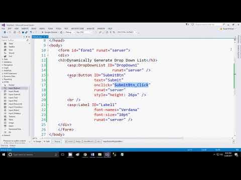 Dynamically Generate Drop Down List in Asp DotNet - YouTube