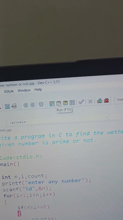how to check the given number is prime or not write a program in C ... #coding #python # ...