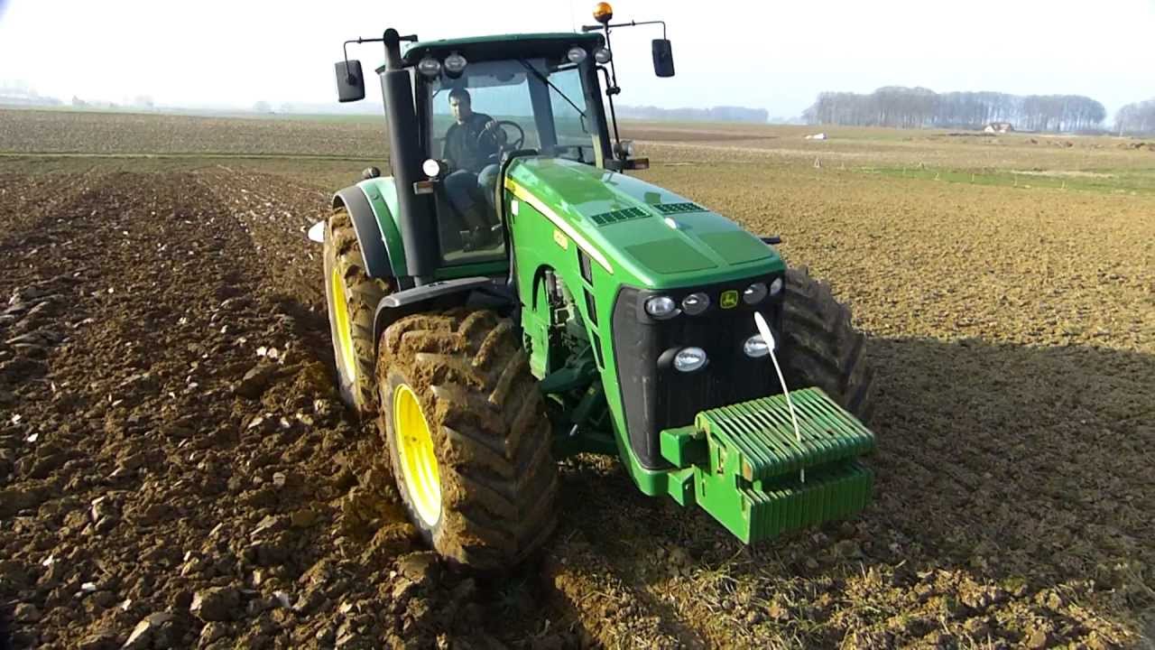 Plowing with JohnDeere 8230 and G&B 11" in France ! - YouTube