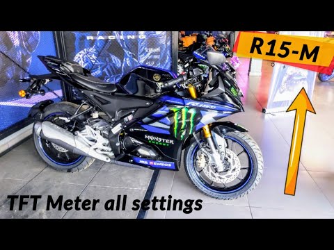 Yamaha R15M monster Edition TFT Display Explained ! Time , Music ...