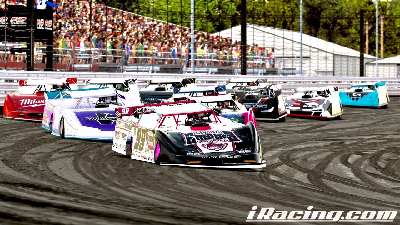 iRacing Dirt Limited Late Models at Knoxville - YouTube
