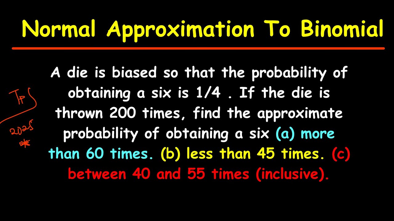 Normal Approximation to the Binomial - YouTube