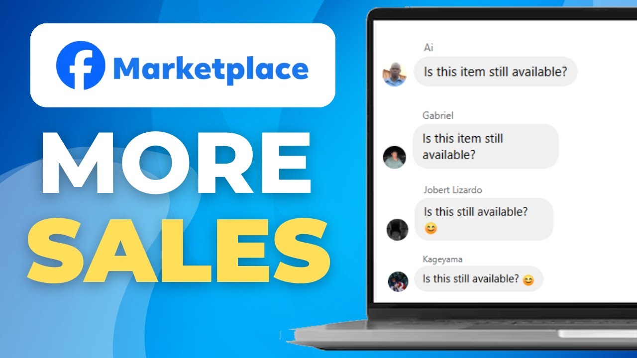 Facebook Marketplace | Is This Available? | How To Convert Local Sales ...