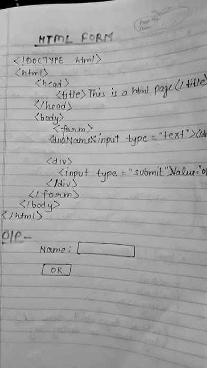 html form tag || html5 || HTML5 for beginners|| textbox and submit button - YouTube