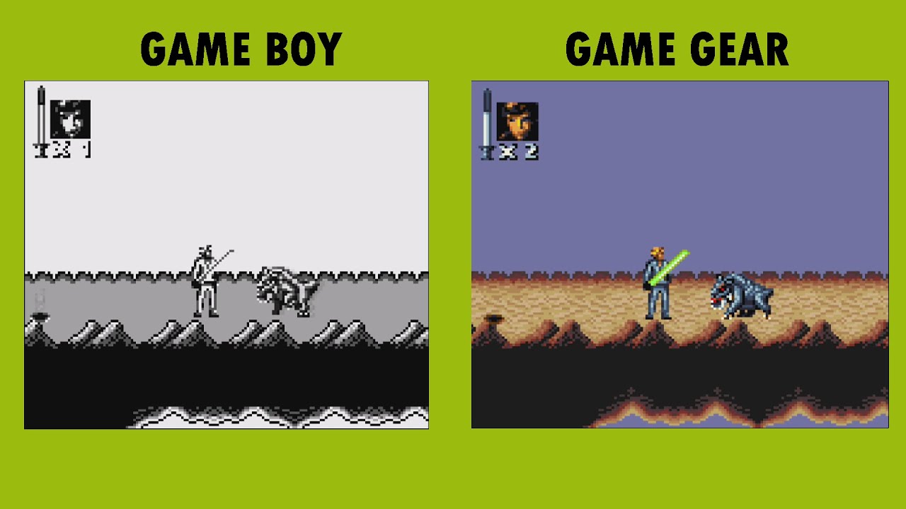 Game Boy Vs Game Gear - Super Star Wars: Return Of The Jedi - YouTube