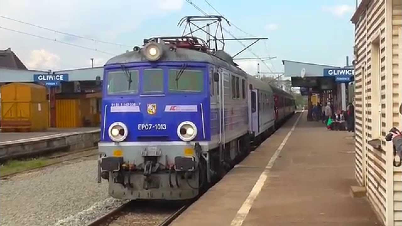 Stacja: GLIWICE - Odjazd EP07-1013 z TLK "SZTYGAR" do Lublina - YouTube