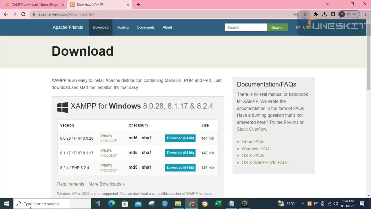 How to install xampp | How to download xampp - YouTube