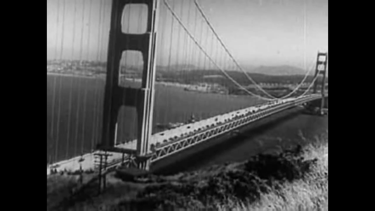 Golden Gate Bridge Opening Day Rare footage - YouTube