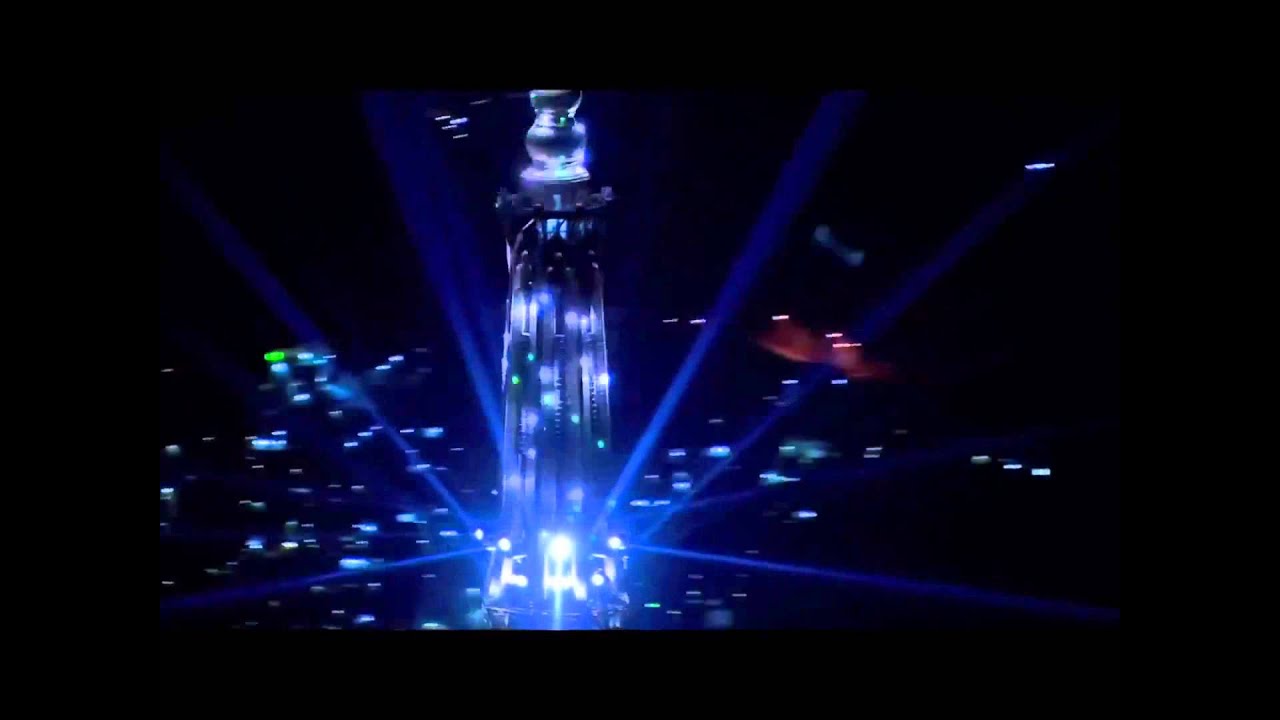 hd Laser Makkah Clock Tower - YouTube