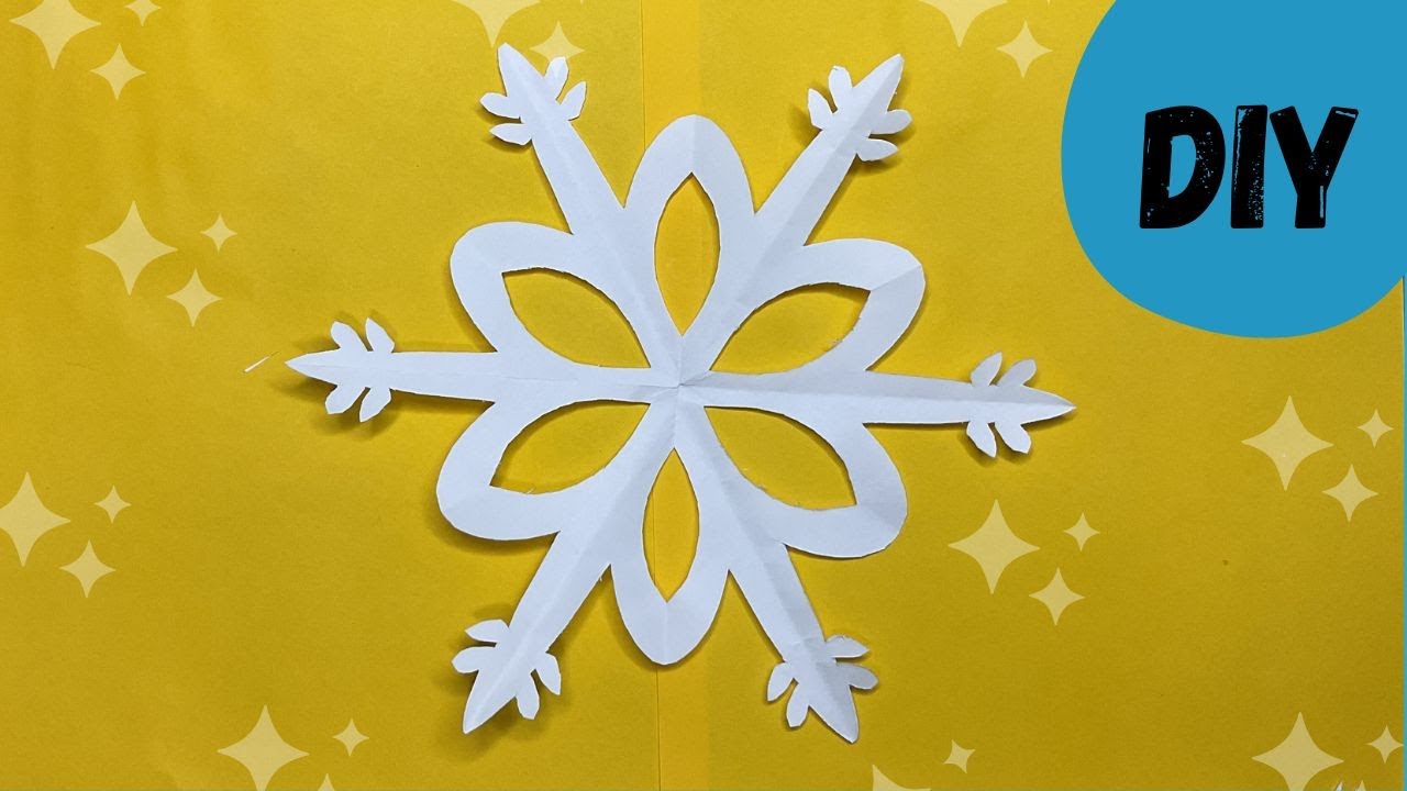 TUTO: FLOCON DE NEIGE EN PAPIER Origami de Noel facile / Vidéos de ...