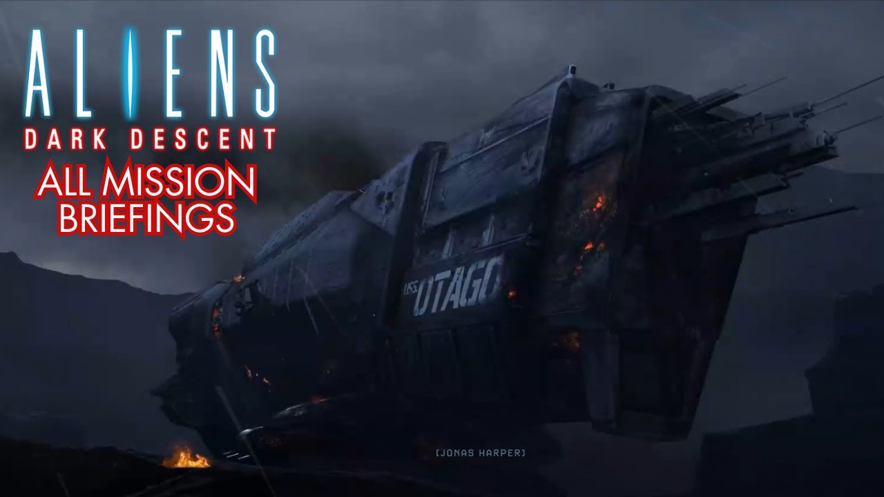 Aliens Dark Descent - All Mission Briefings - YouTube