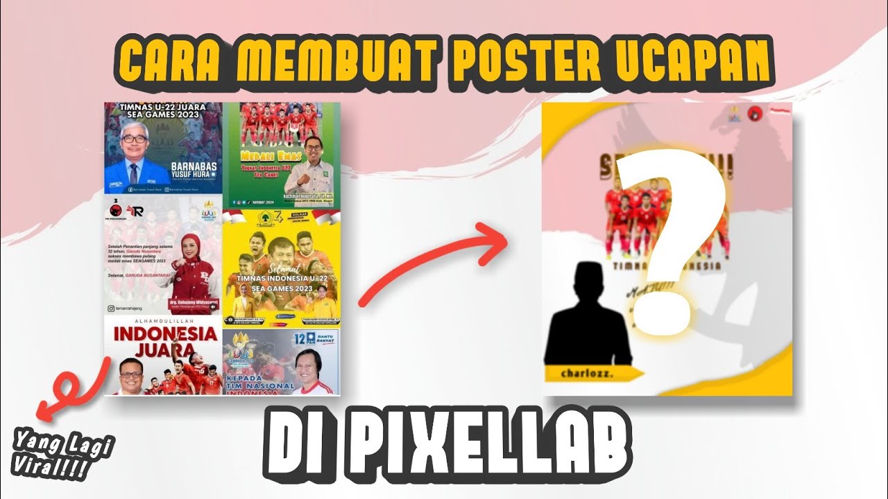CARA MEMBUAT POSTER PEJABAT DI PIXELLAB - YouTube