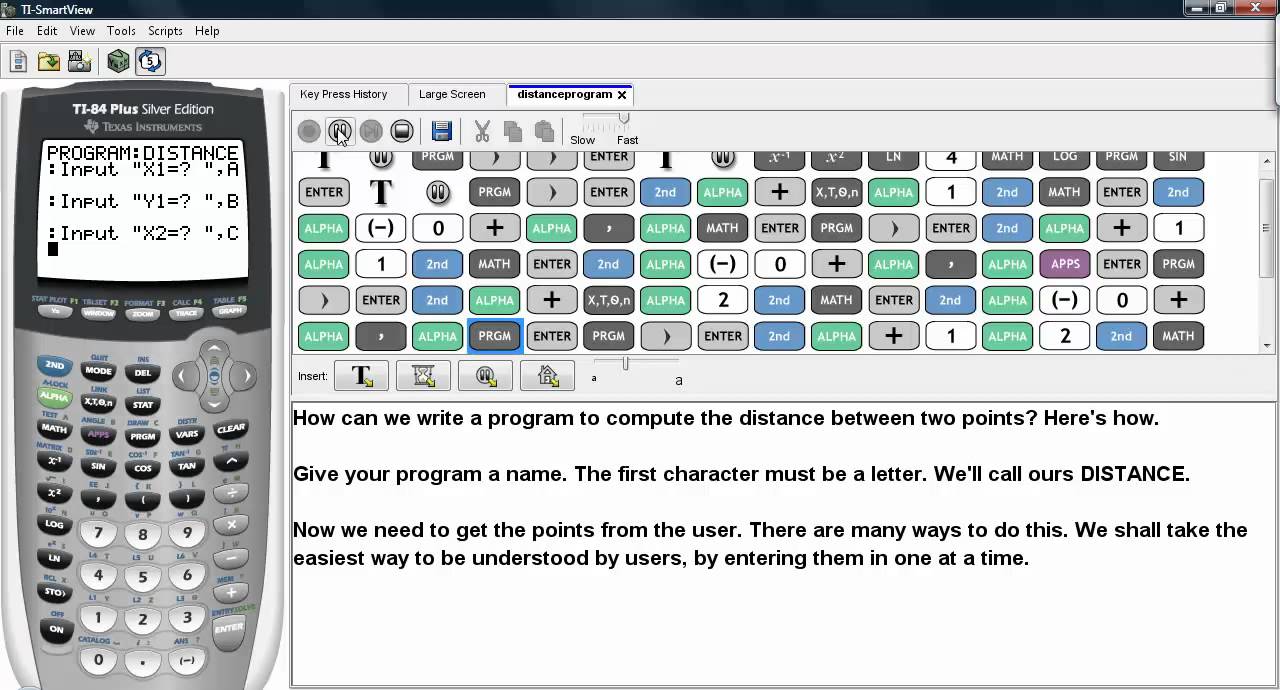 distance program - YouTube