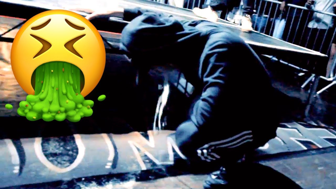 MC Pukes in Rap Battle TWICE and Still Wins - YouTube