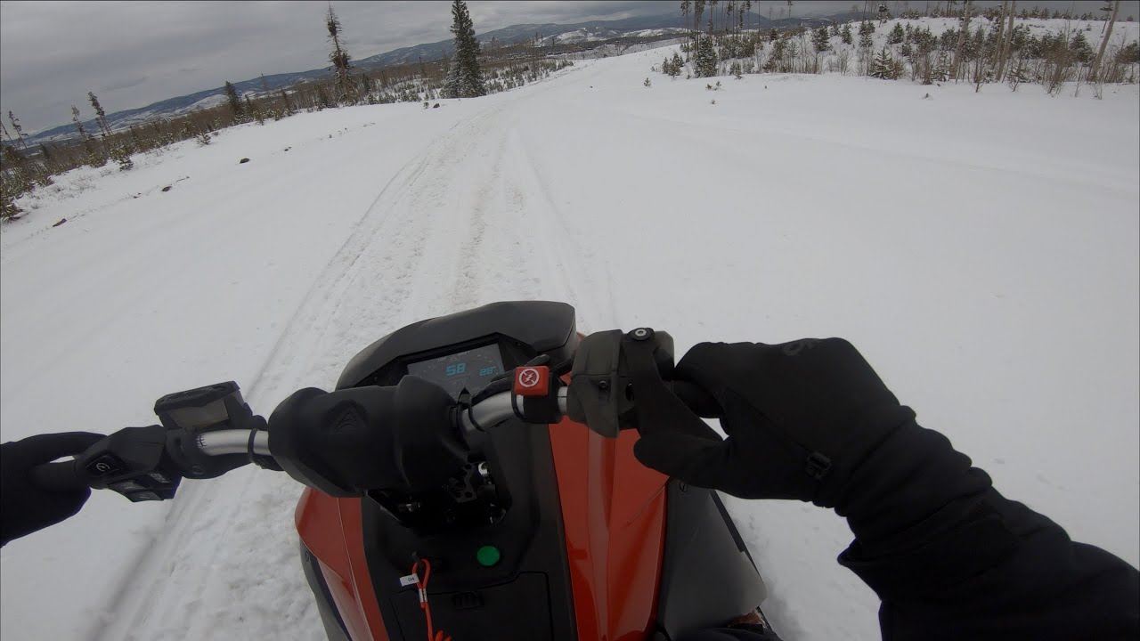 Electric Snowmobile POV Ride! Taiga Ekko EV Sled Out For A Quick Blast ...