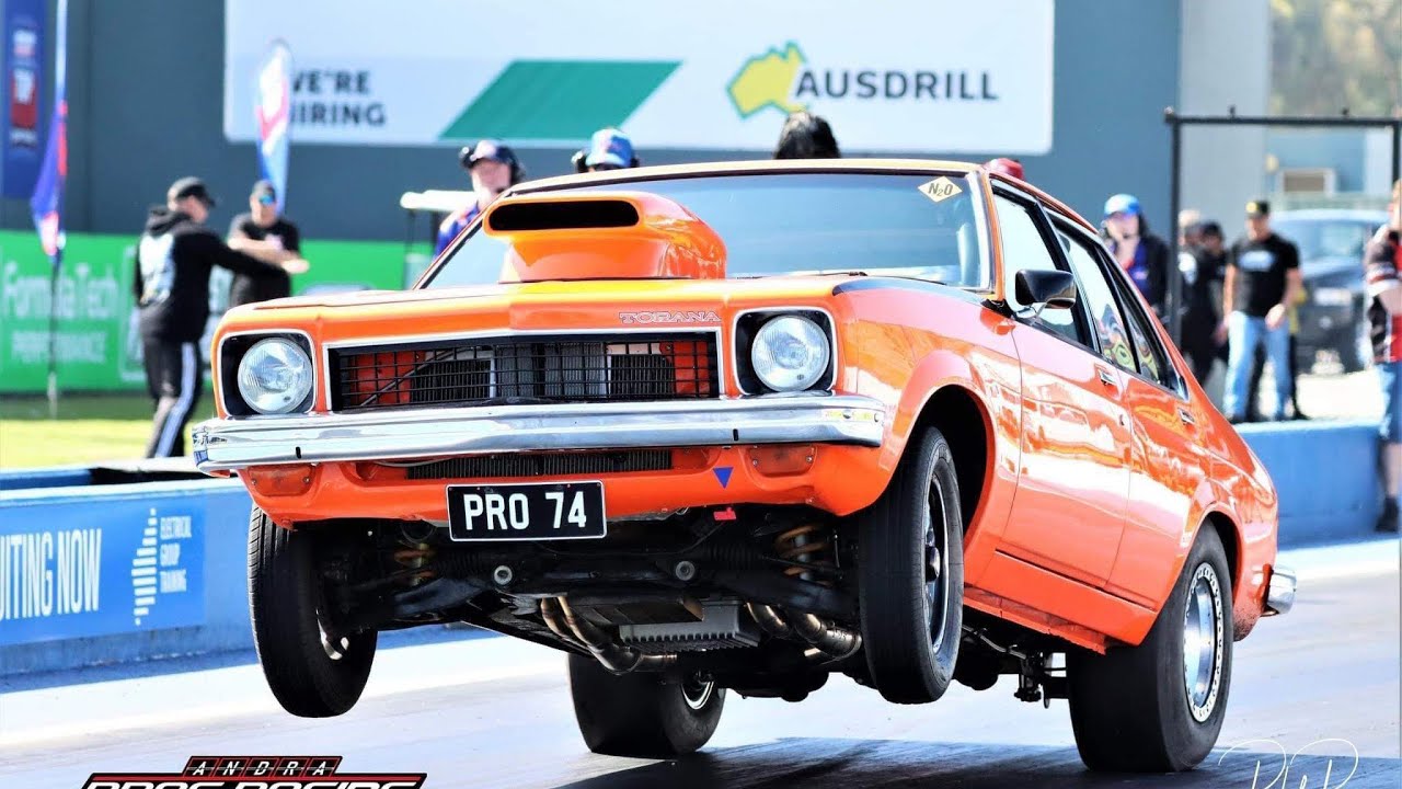Goran Kojic [PRO 74] Torana wheelie 434sbc nitrous - YouTube
