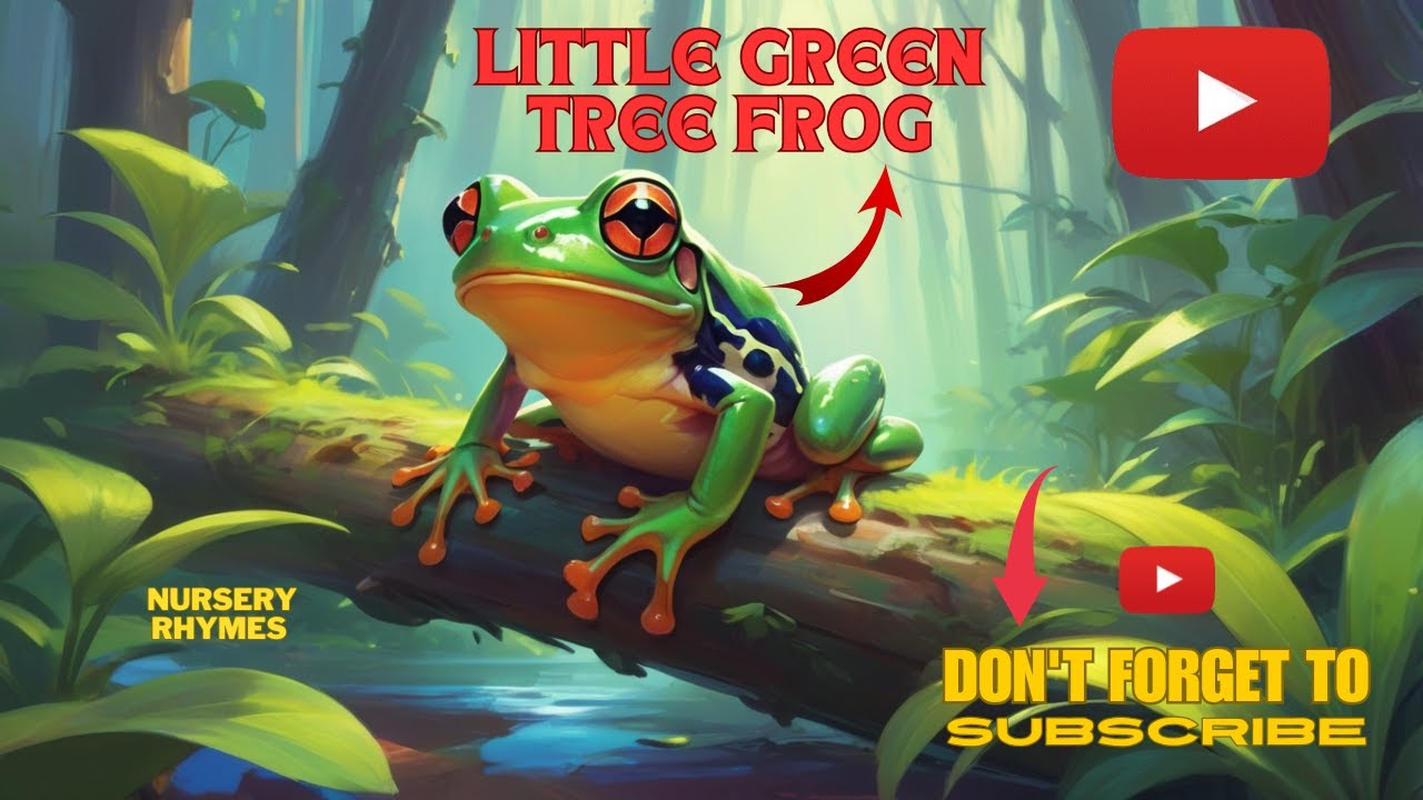 The Little Green Tree Frog - Nursery Rhymes for Kids | kids song ...