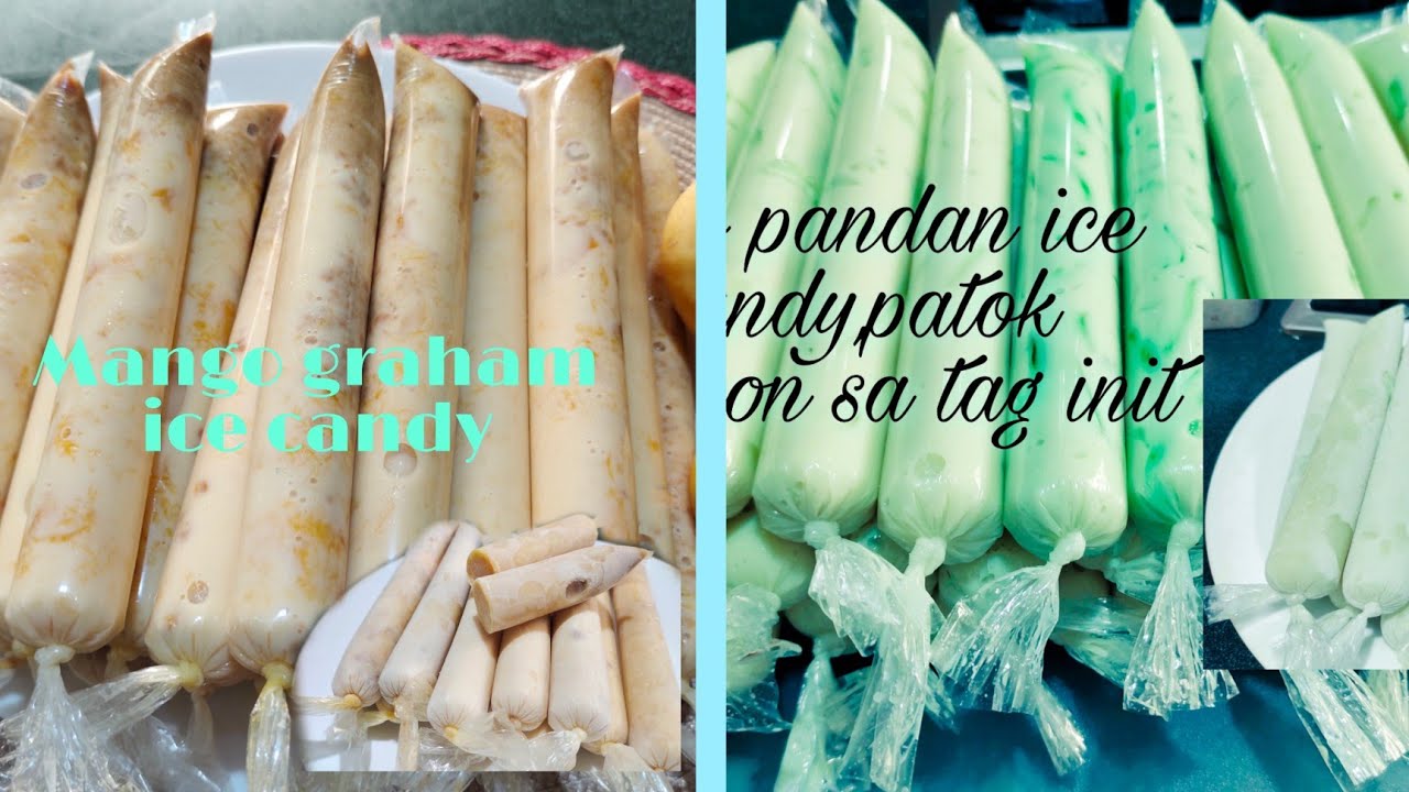 MANGO GRAHAM ICE CANDY||BUKO PANDAN ICE CANDY#yummyfood# ...