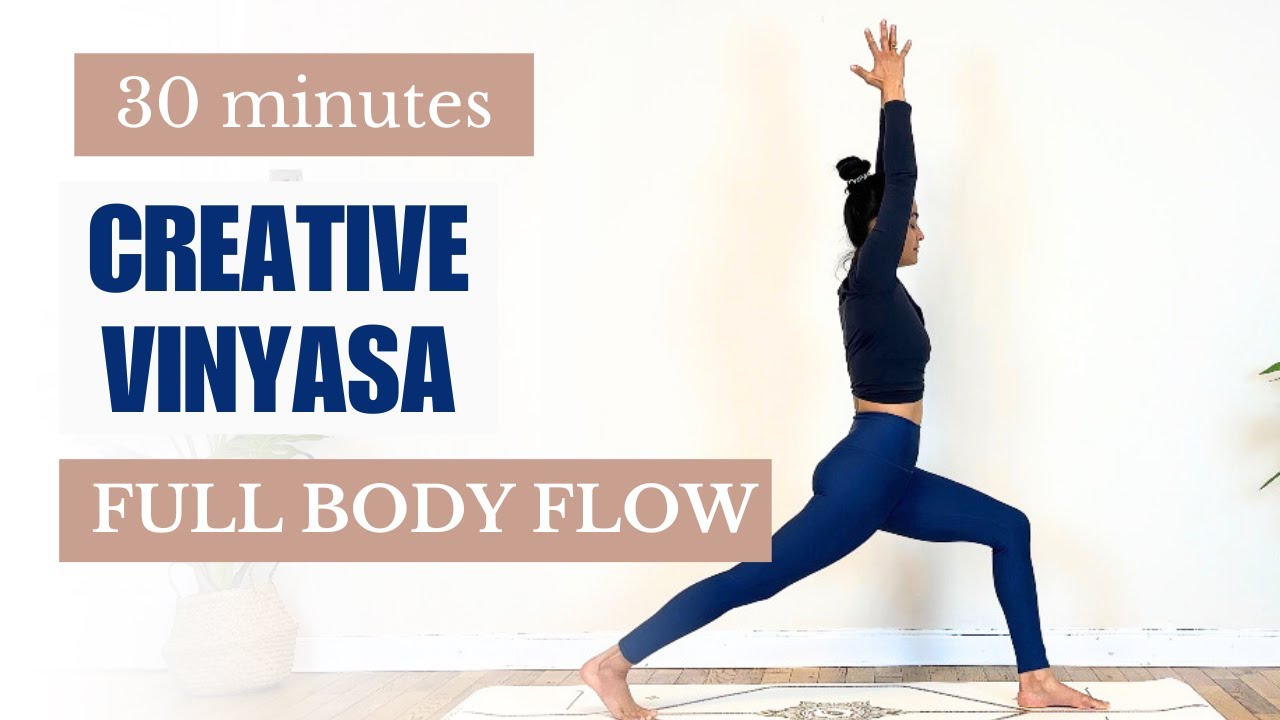 Challenging yet fun vinyasa yoga | Daily Yoga Flow 30 min Intermediate ...