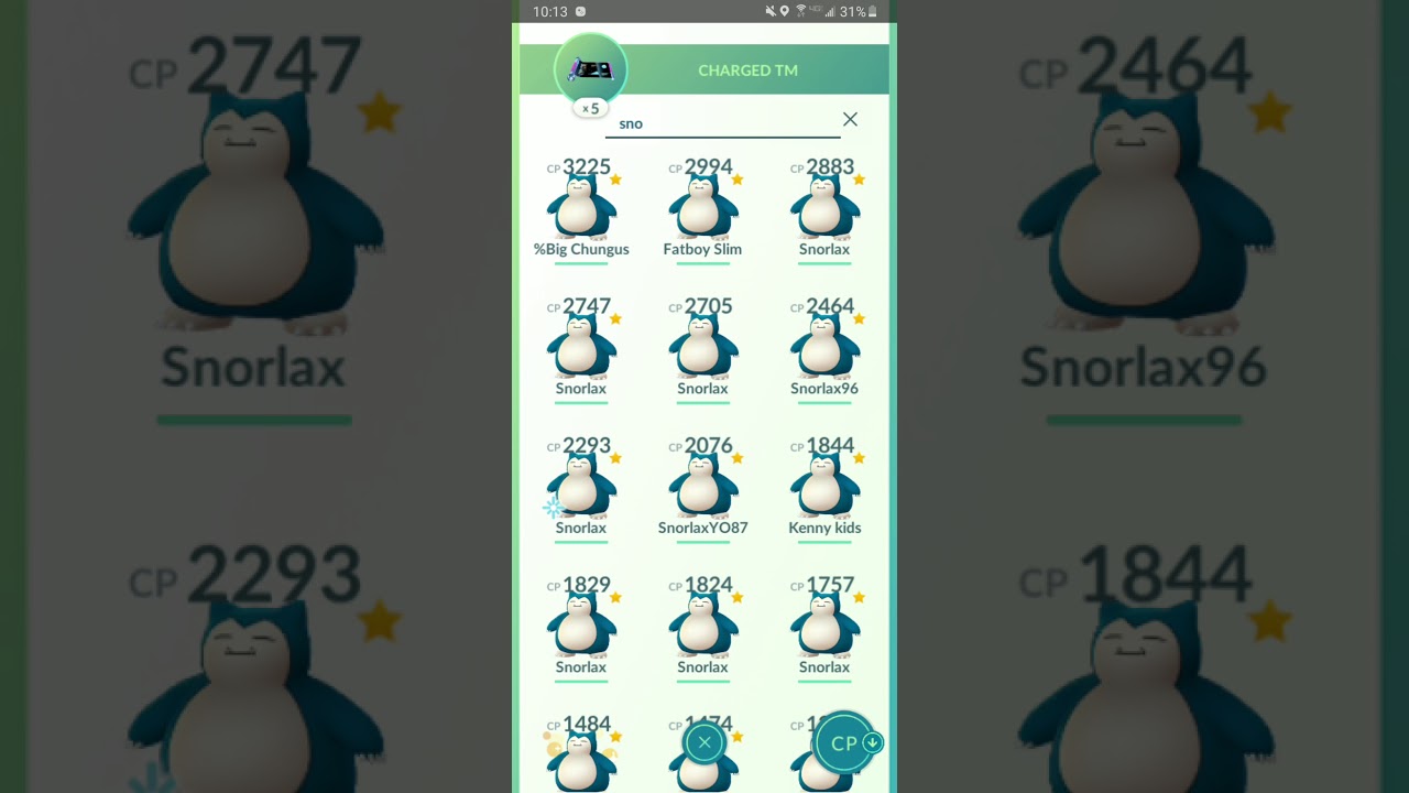 Tming a perfect snorlax for body slam! - YouTube