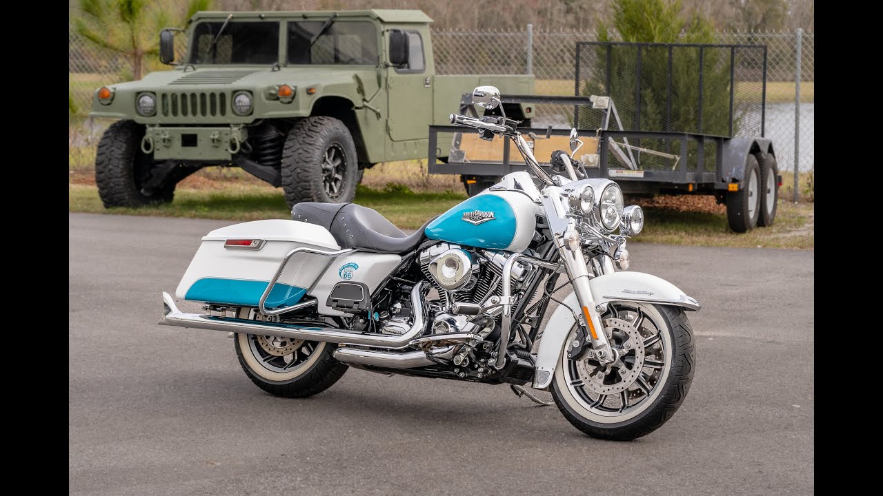 2016 Harley-Davidson Road King - S&S Intake + Fishtail Exhaust! - YouTube