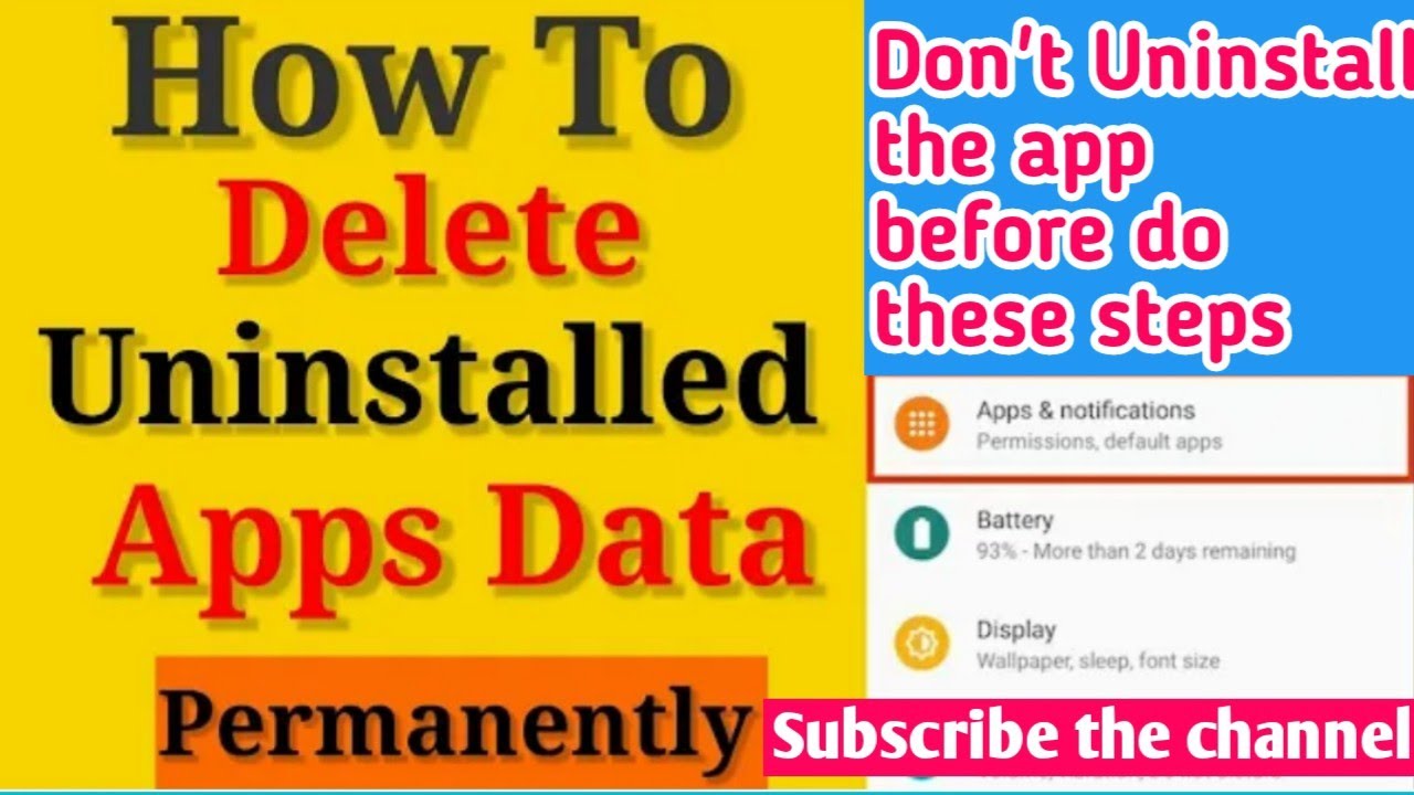 How To Remove All Data Before Uninstalling The Application Very How To Remove All Data Before Uninstalling The Application Very