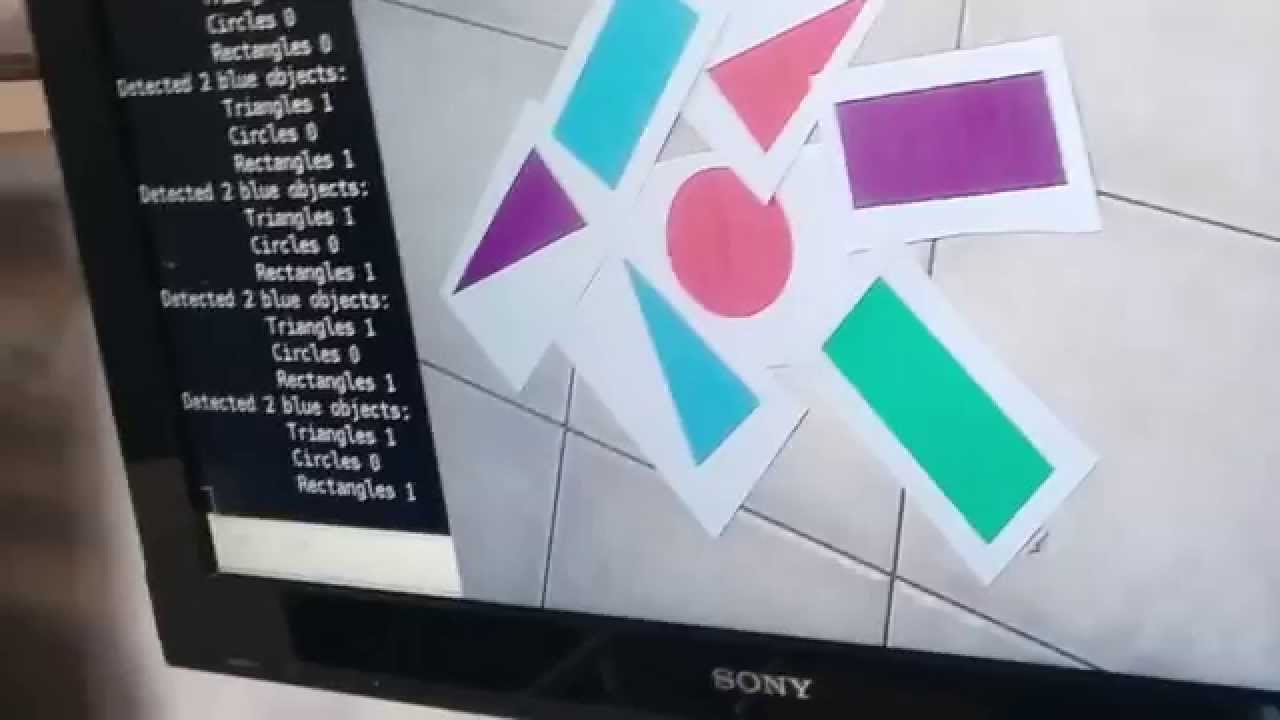 Pi shape and colour recognition - YouTube