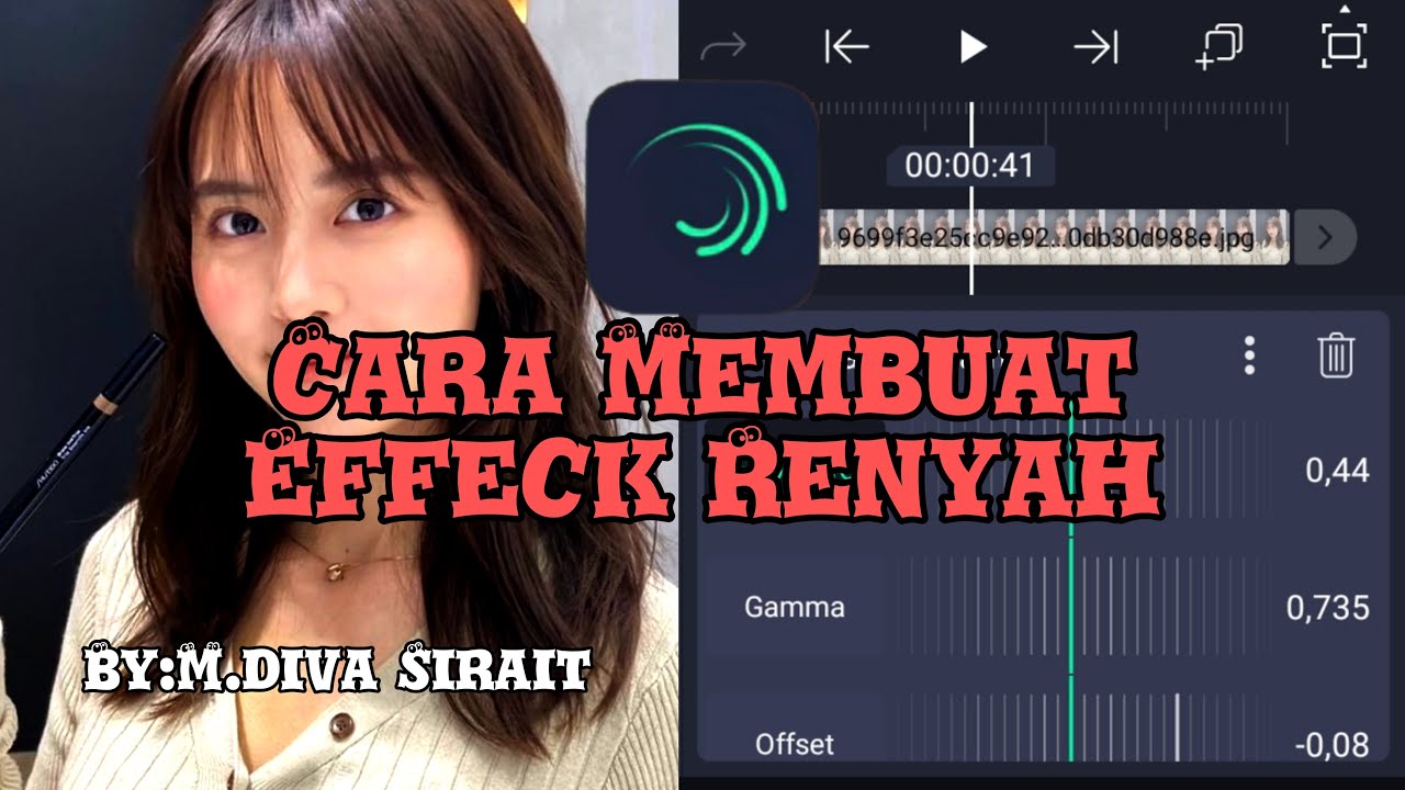 CARA MEMBUAT DESAIN Efek Renyah Dengan Aplikasi ALIGHT MOTION #DESIGN # ...