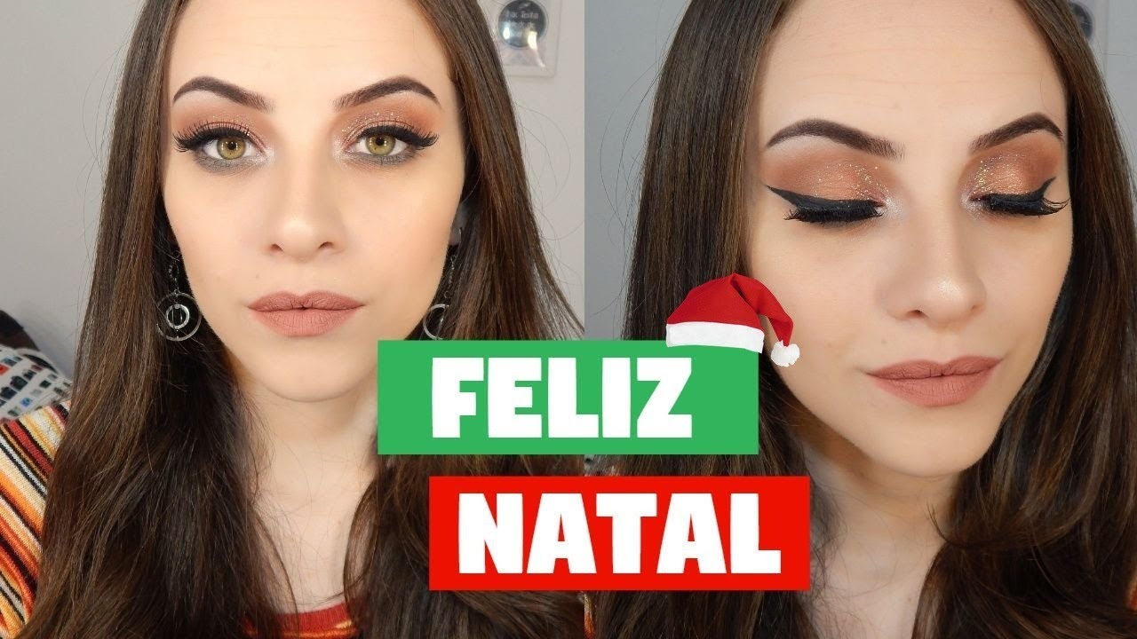 ÚLTIMA INSPIRAÇÃO DE MAQUIAGEM PARA O NATAL 2018 - YouTube
