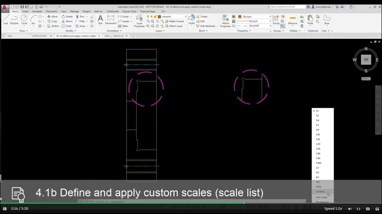 Apply Customize scale to Viewport | AutoCAD Tutorial - YouTube