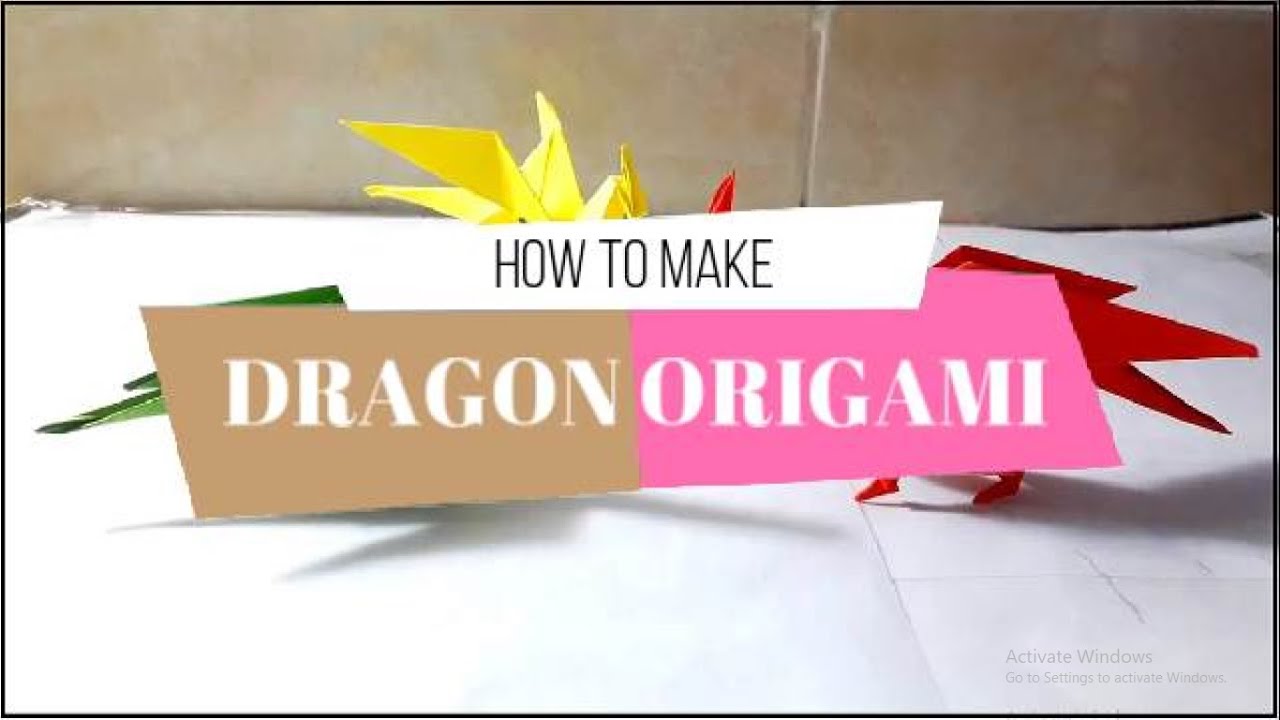 HOW TO MAKE DRAGON ORIGAMI - YouTube