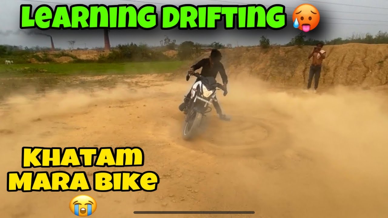 Learning Drifting with Ns200 🥵|| kahatam Mara bike😭 - YouTube