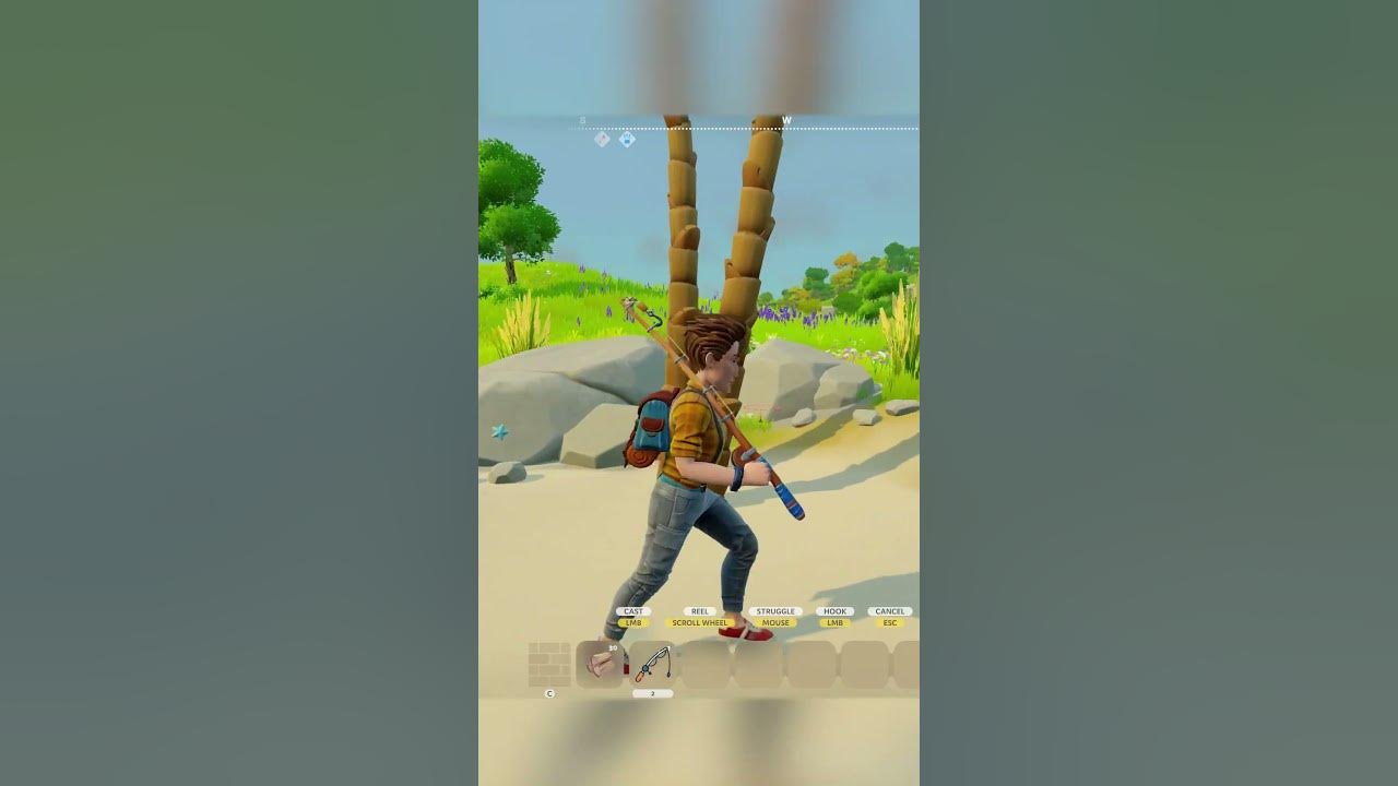 Fishing in the Farm Folks game - life sim #gamedev #devlog #indiegame #solarpunk #funnyvideo ...