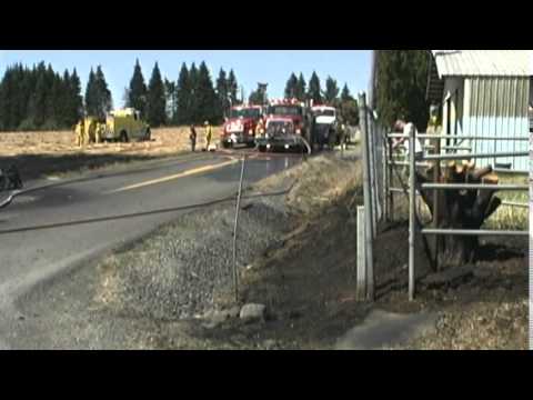 Aumsville 2 Alarm Fire 7 12 14 - YouTube